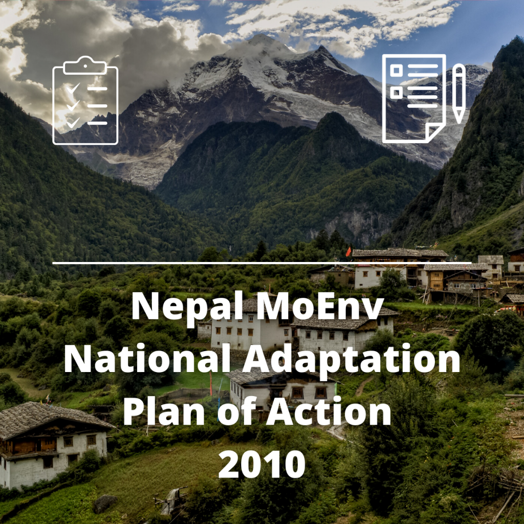 National Adaptation Programme of Action to Climate Change - SAR-CLIMATE