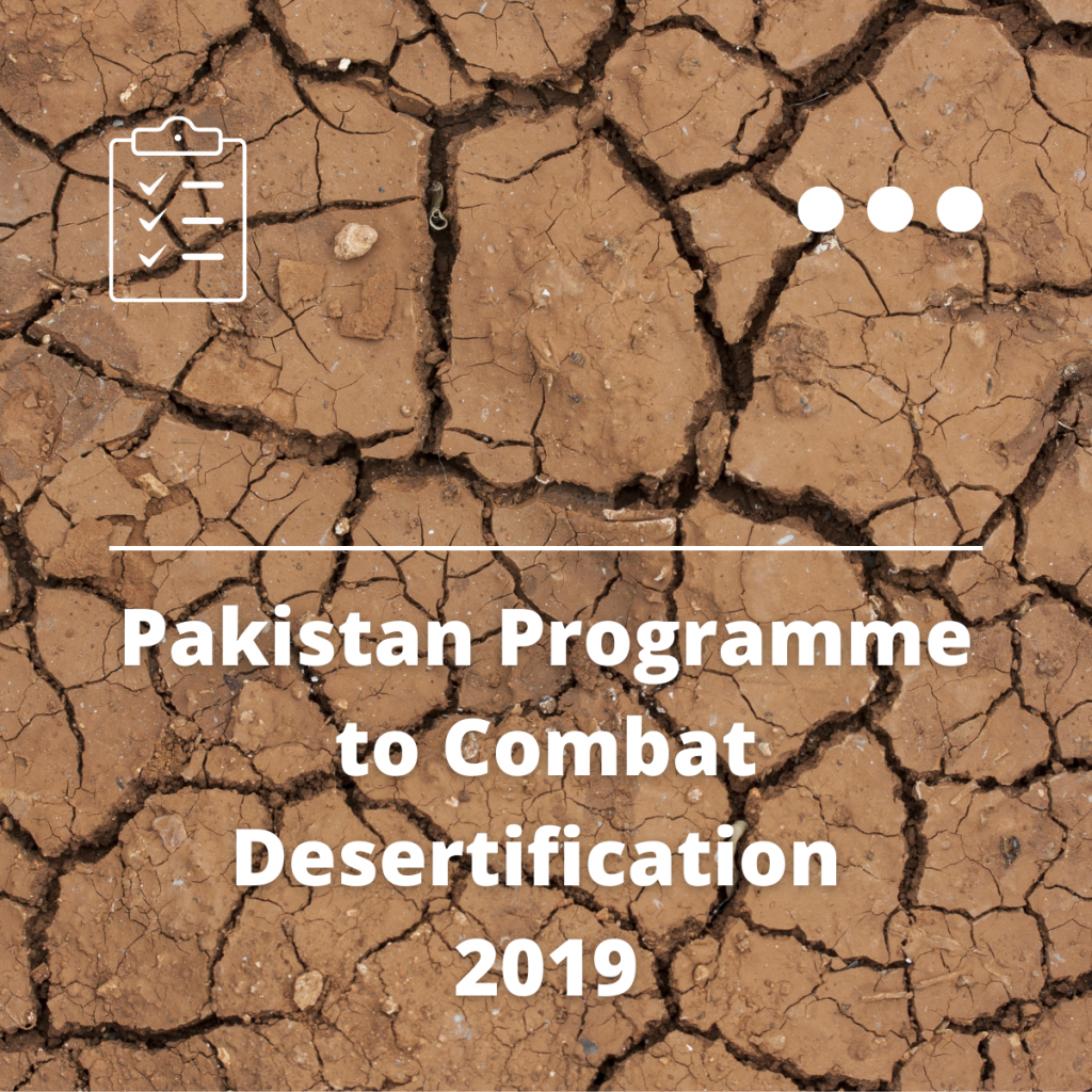 National Action Programme to Combat Desertification in Pakistan - SAR ...